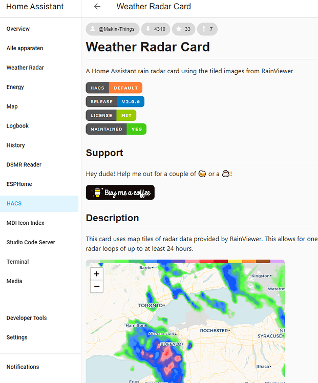 New Weather Radar Card - Page 2 - Dashboards & Frontend - Home ...