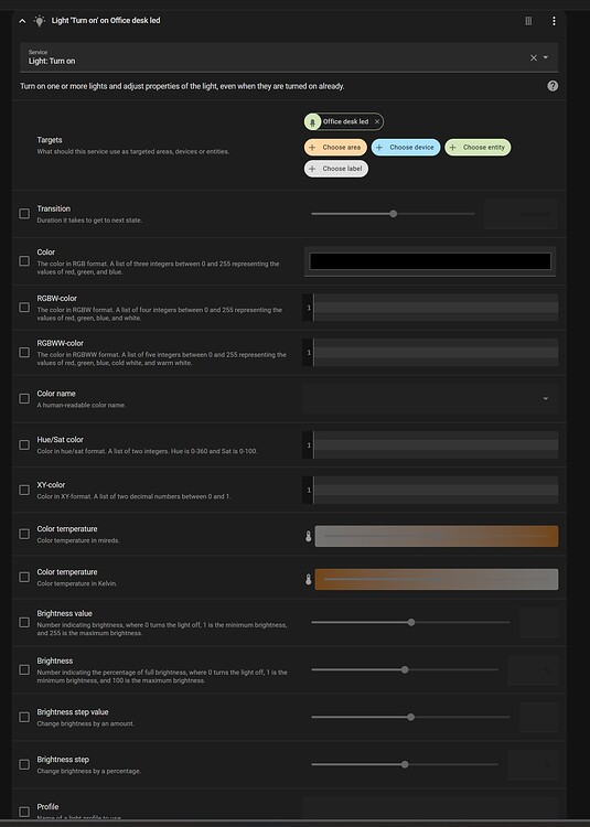 WLED preset effects in home assistant automations 2024.5 - Third party integrations - Home ...