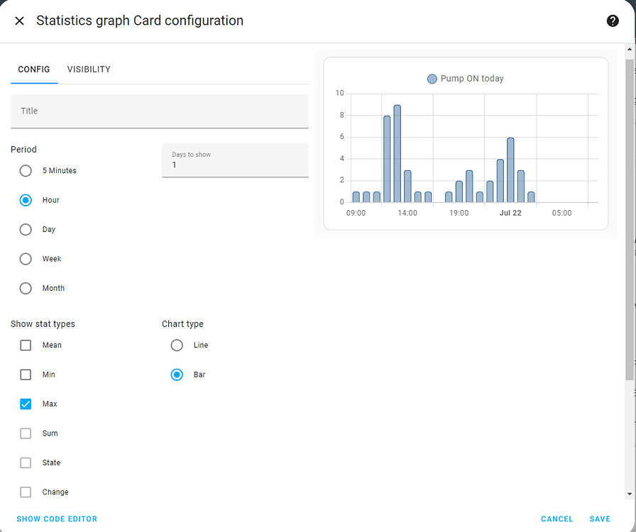 Counting on/off cycles for water pump - Configuration - Home Assistant Community