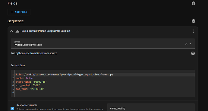 Has anyone succeeded in working with response_variables ...