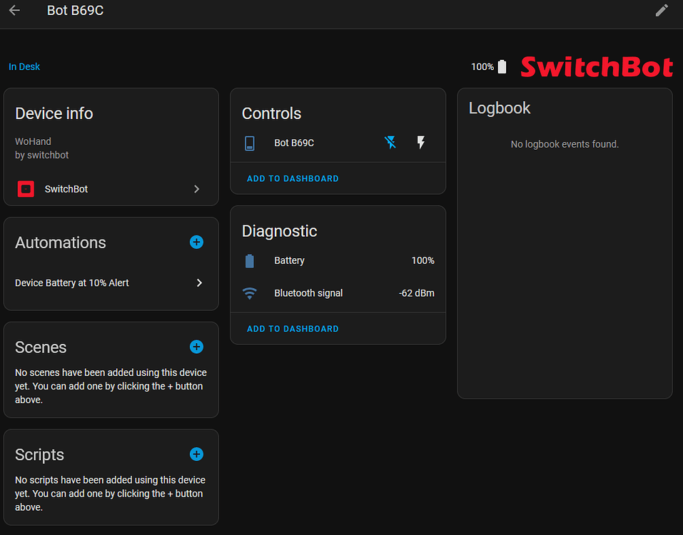[Solved] Switchbot Bot Actions - Hardware - Home Assistant Community
