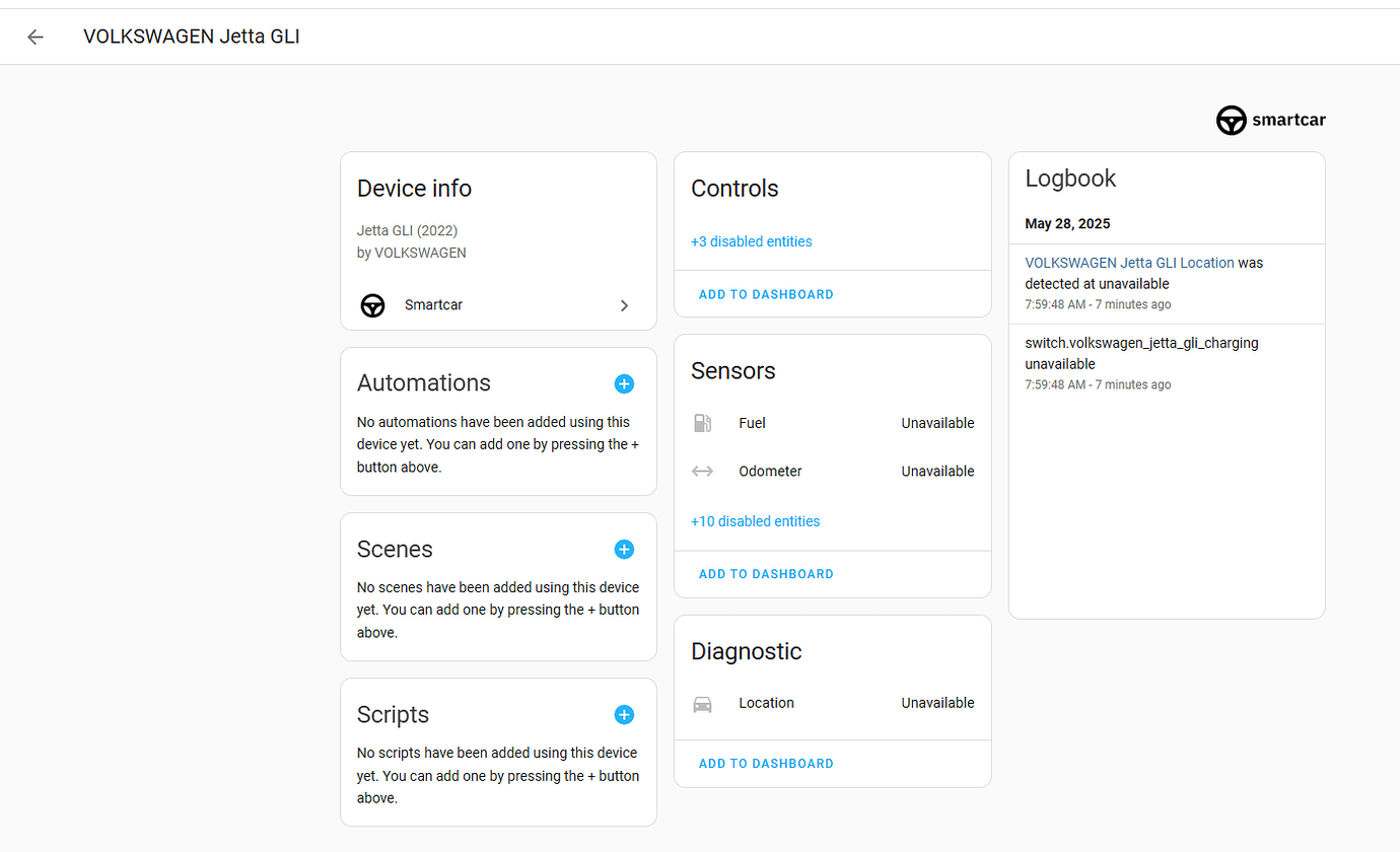 Smartcar Integration - Custom Integrations - Home Assistant Community