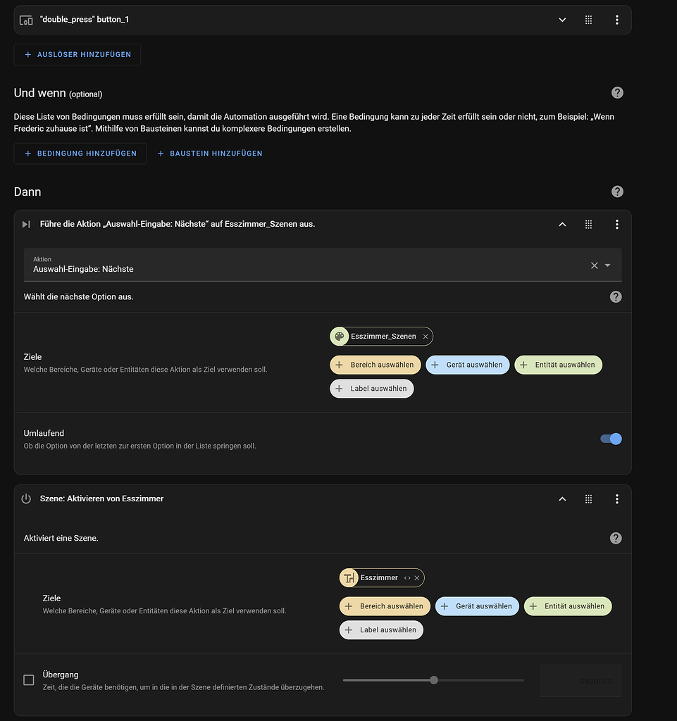 Switching Between Scenes Configuration Home Assistant Community