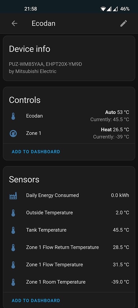 Mitsubishi Melcloud read compressor freq? - Third party integrations ...