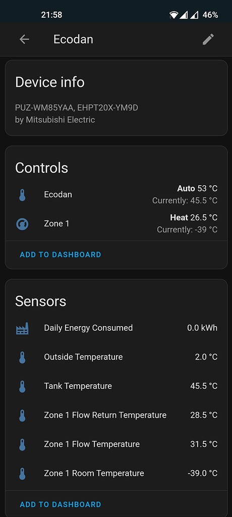 Mitsubishi Melcloud read compressor freq? - Third party integrations ...