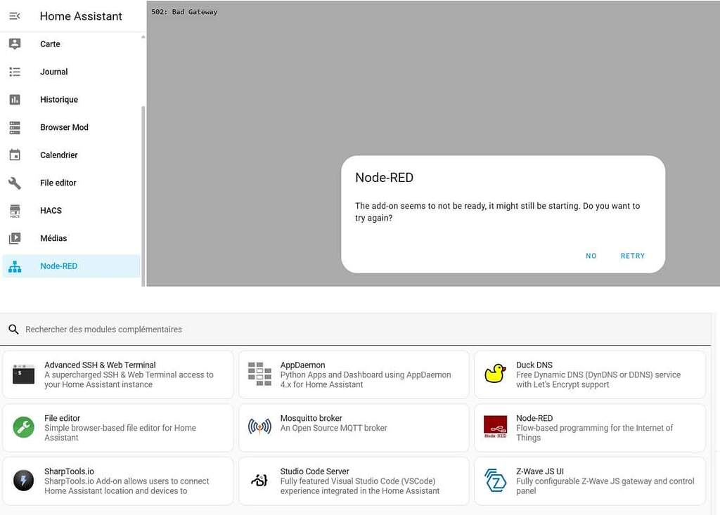 Error bad getway when open node-red - Node-RED - Home Assistant Community
