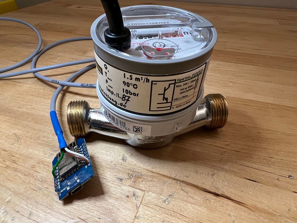 Water flow meter - pulse meter included - esphome - Share your Projects ...