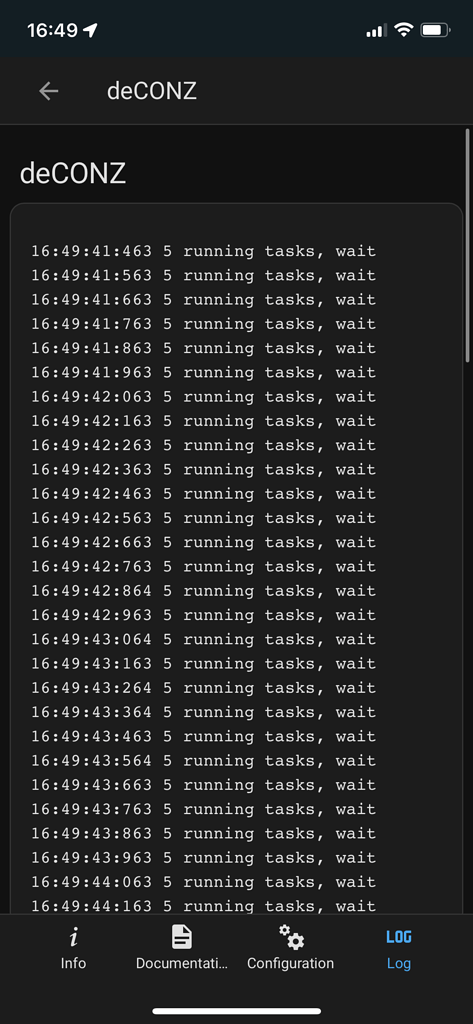 Deconz add-on: Tasks in wait state - Configuration - Home Assistant Community
