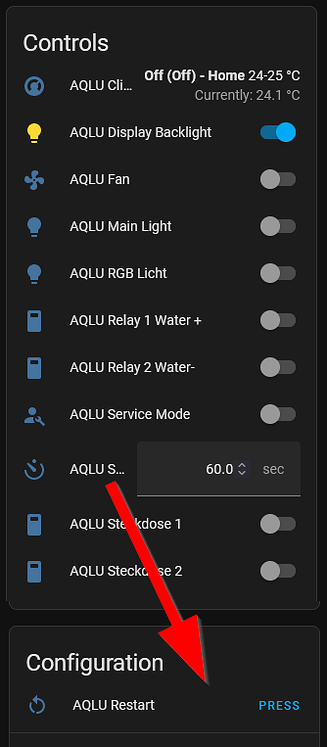Setting Buttons in the Home Assistant Settings Group - ESPHome - Home ...