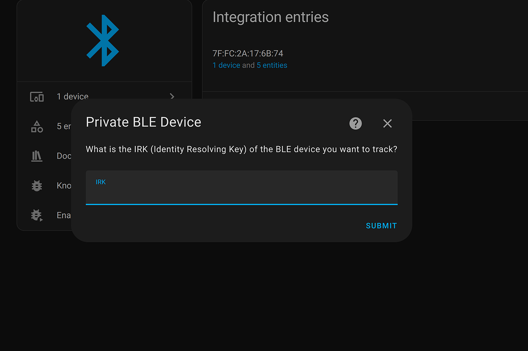 Private BLE Device for use with Bermuda BLE Trilateration (and others I guess) - Configuration ...