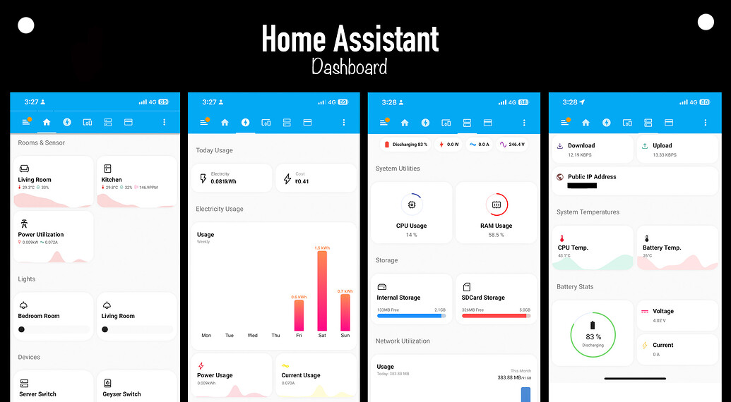 Minimalistic Home Assistant Dashboard With Custom Cards Share Your Projects Home Assistant