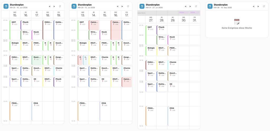 Home Assistant Timetable Card - HADashboard - Home Assistant Community