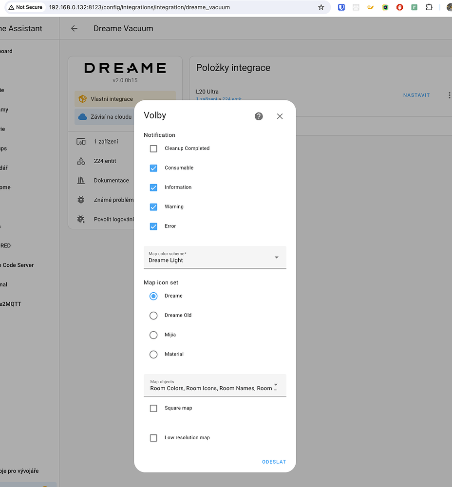 Notifications from the Dreame robot vacuum cleaner - Configuration - Home Assistant Community