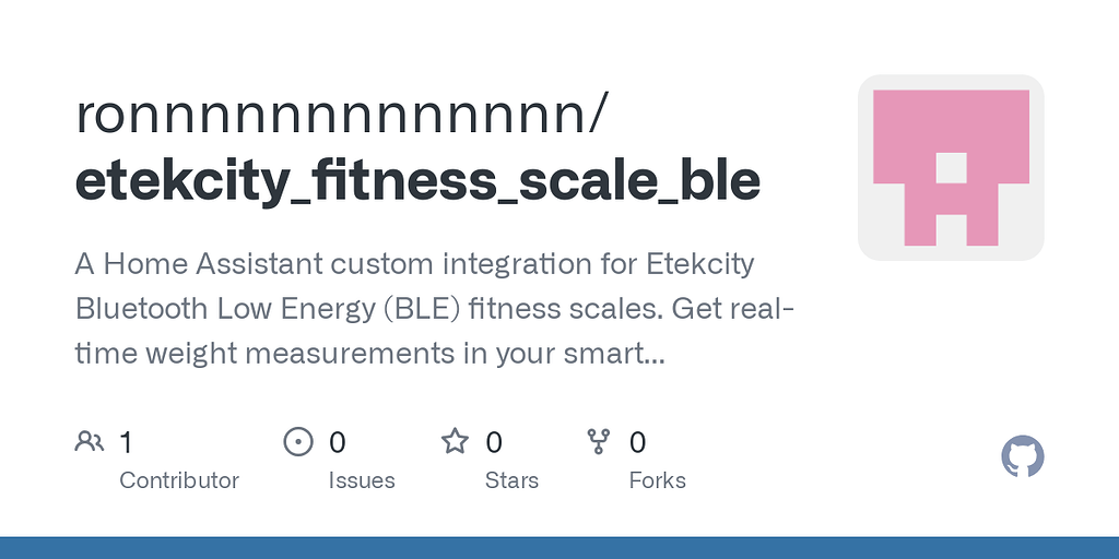 Etekcity Fitness Scale BLE Custom Integration - Custom Integrations ...