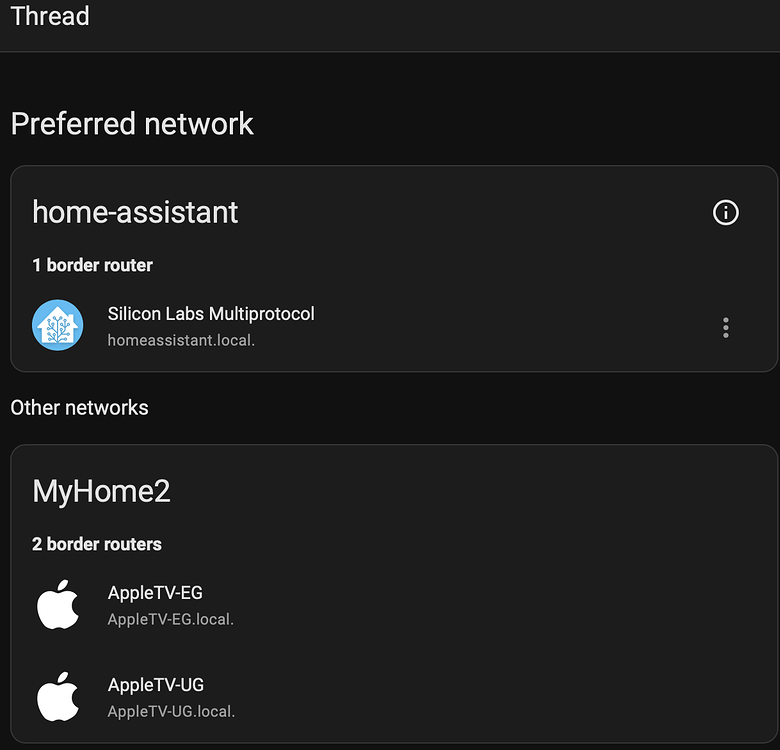 How to configure preferred Thread network - Page 2 - Configuration - Home Assistant Community
