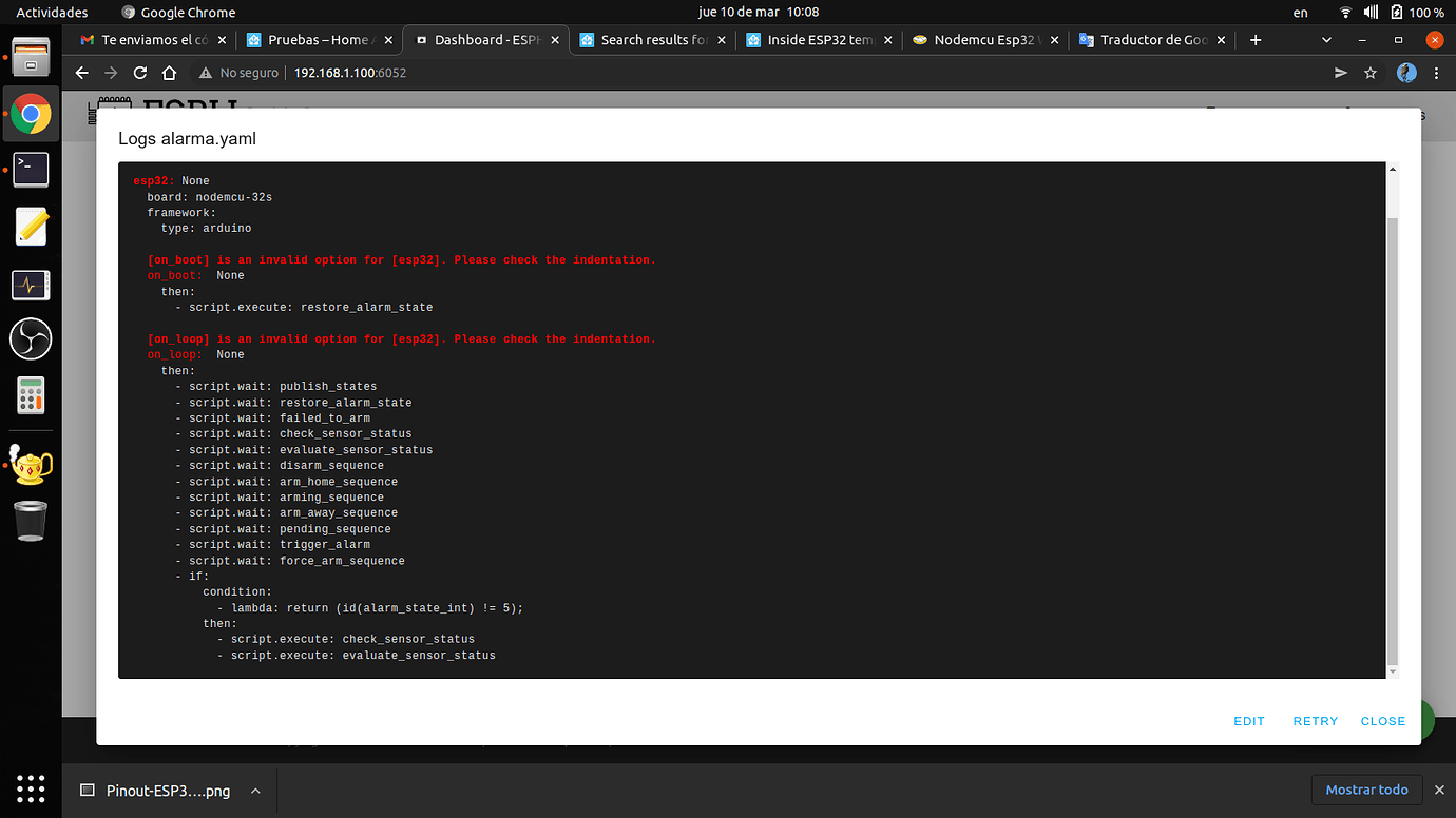Inside ESP32 template alarm system for Home Assistant - Share your ...