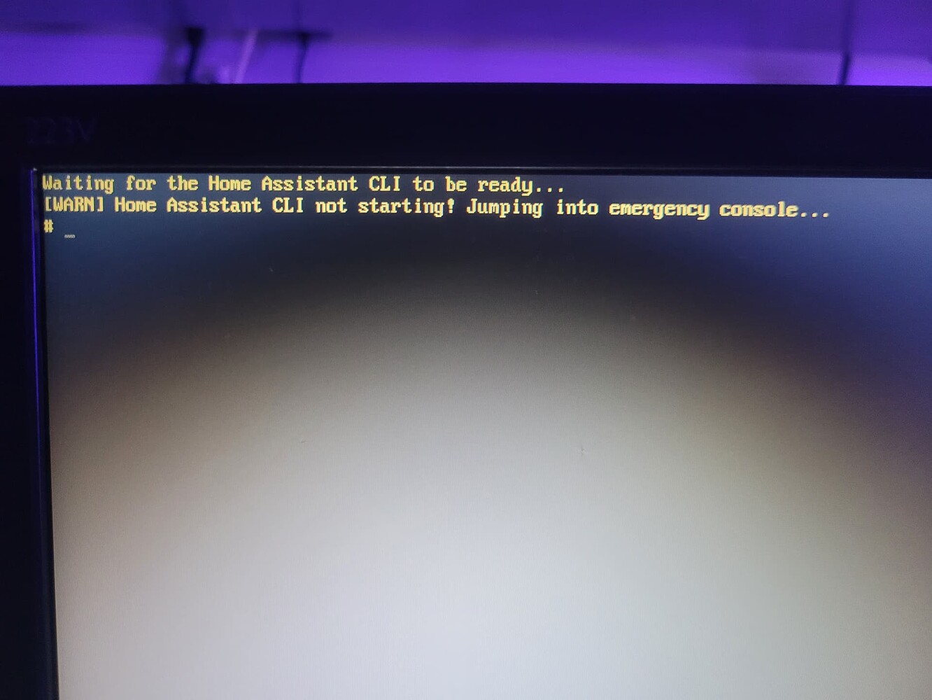 Home Assistant CLI not starting! Jump into emergency console Home ...