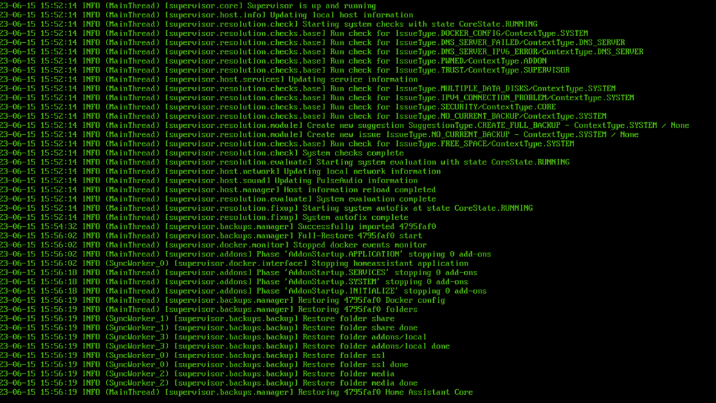 Restore from backup - Installation - Home Assistant Community
