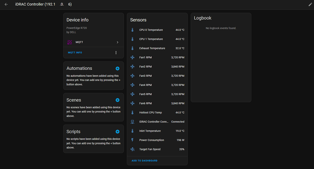 [Work-in-Progress Add-on] Dell iDRAC Fan Controller & Monitor (via IPMI ...