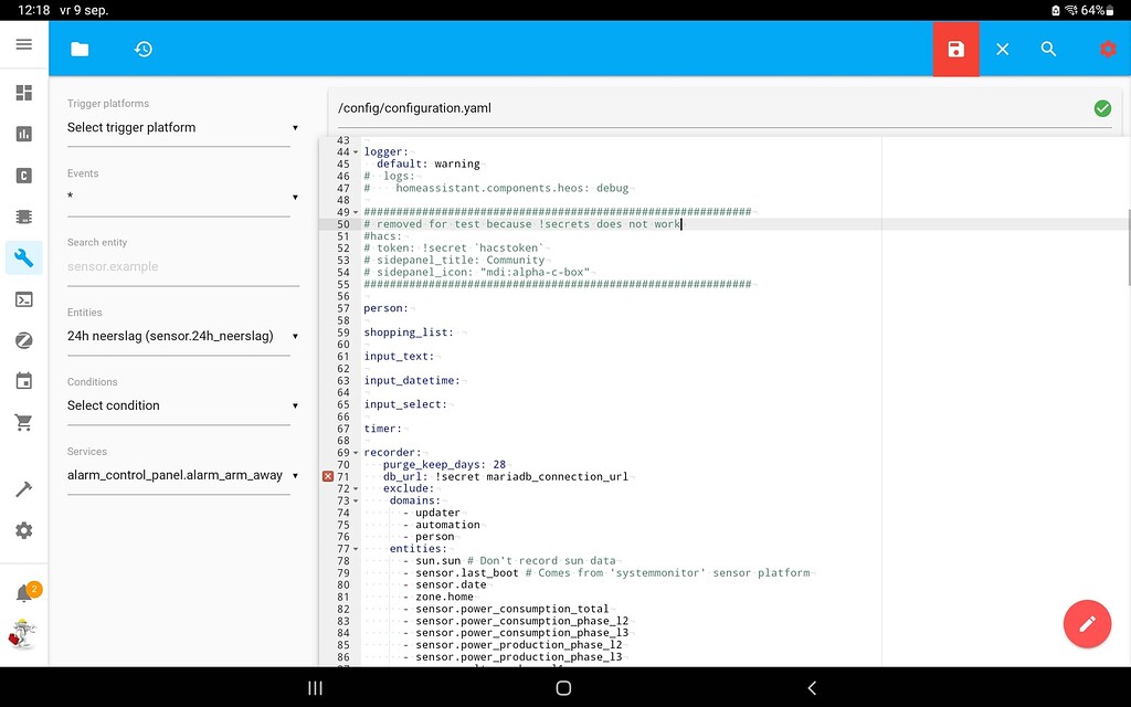 Secret And Include Create Unknown Tag Error Configuration Home Assistant Community