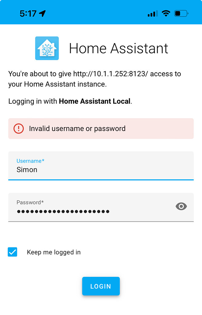 Cant login on Safari iOS, but can with offical app on same phone ...