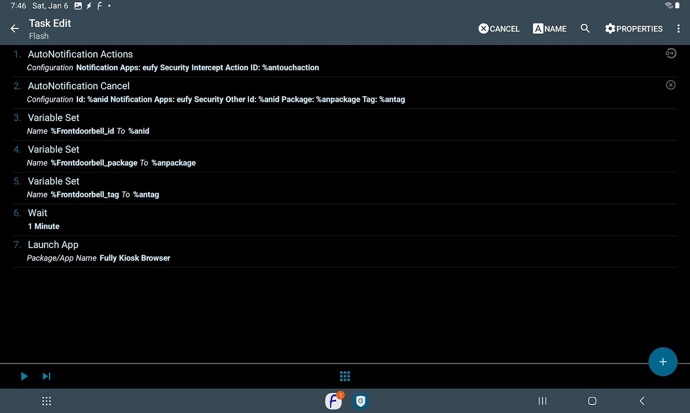 Security cameras - view feed automatically (Eufy+Tasker+AutoNotification) - Share your Projects ...