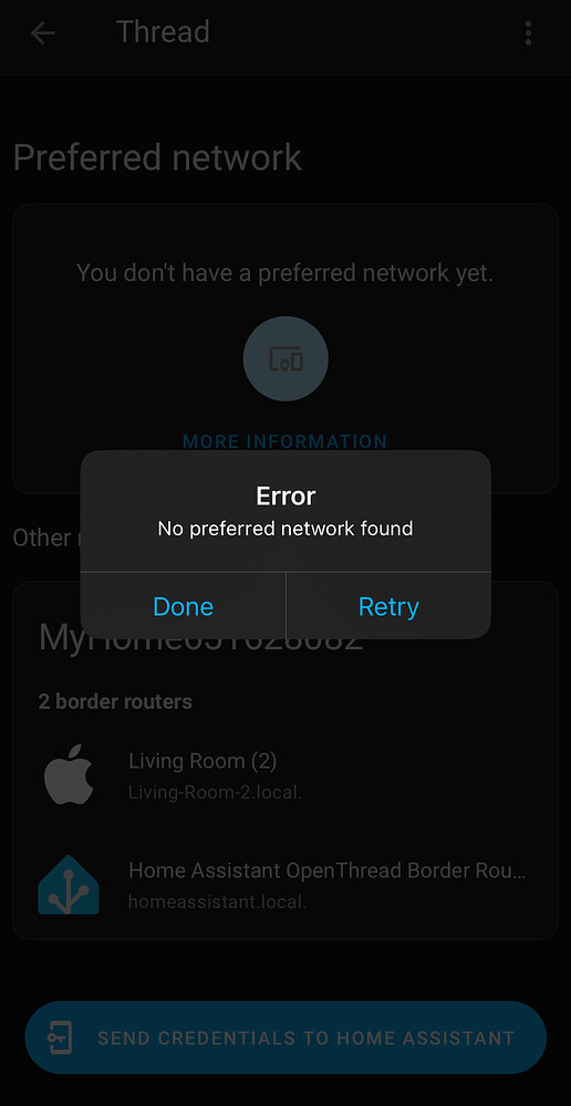 Apple TV as Thread Border Router – Not Adding to Preferred Network - Matter/Thread - Home ...
