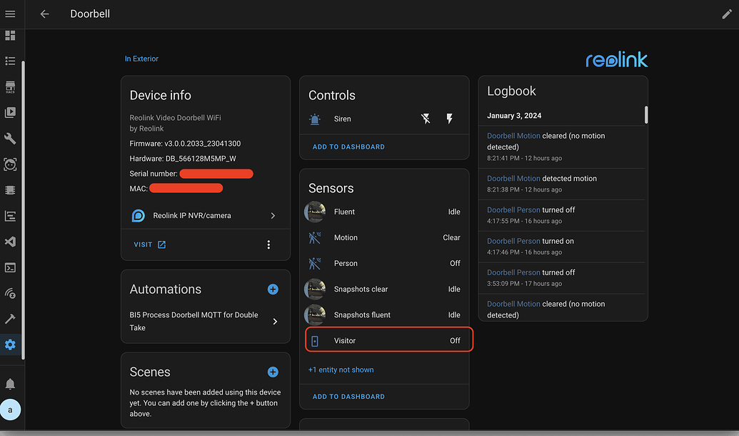 Reolink doorbell trigger quick message - Feature Requests - Home ...