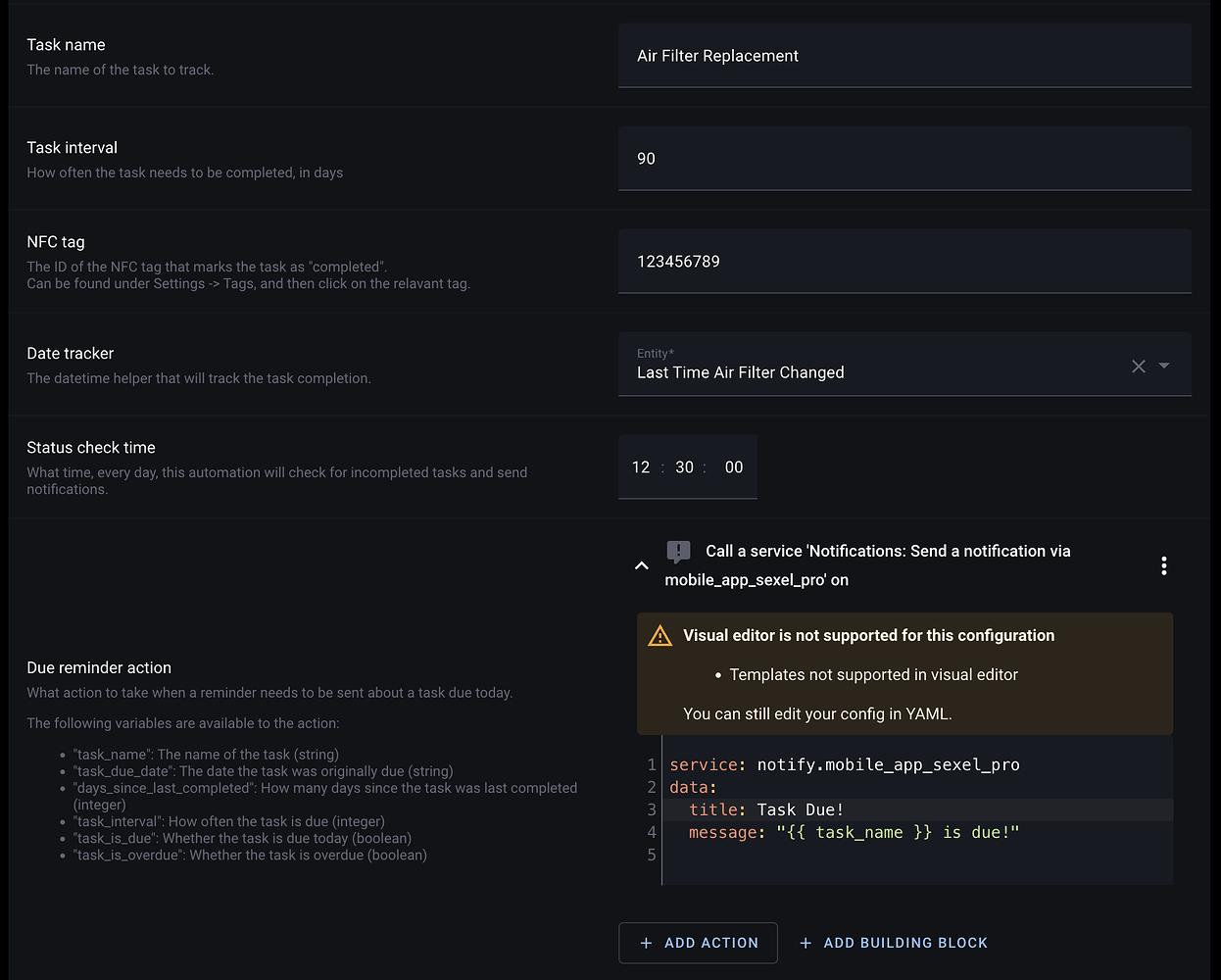 Track repetitive tasks with NFC tags - Blueprints Exchange - Home Assistant Community
