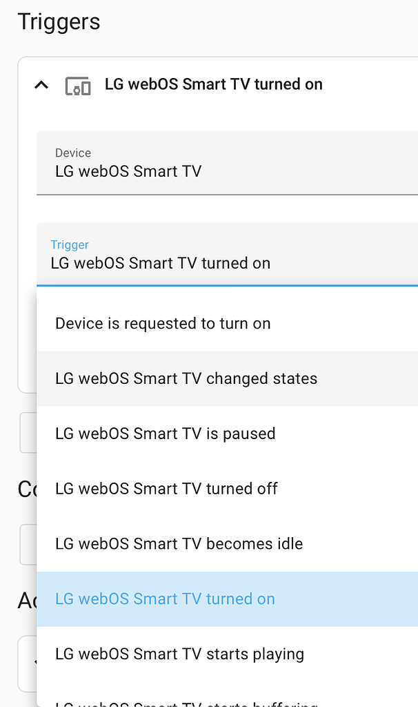 [lgwebos] automation triggers not working - Configuration - Home ...