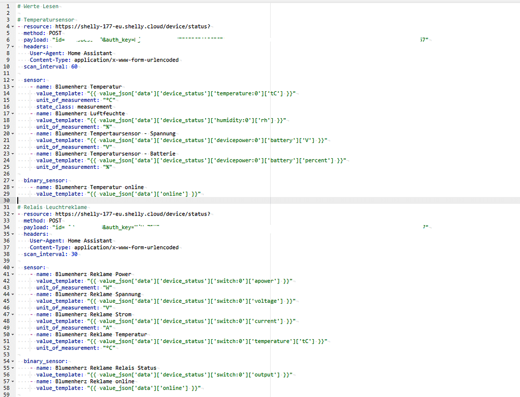 Restful Integration - Configuration - Home Assistant Community