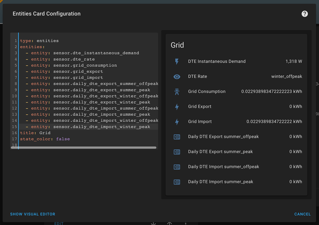 Card not displaying entities specified in config - Configuration - Home Assistant Community