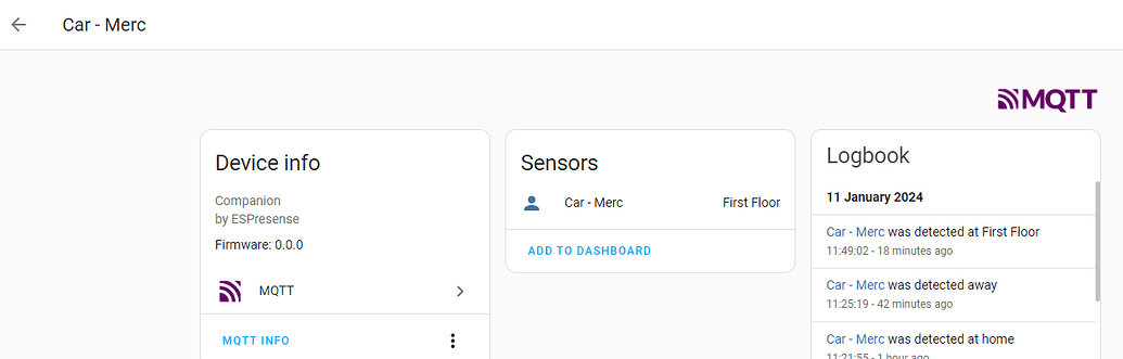 MQTT Sensors - Espresense - Configuration - Home Assistant Community