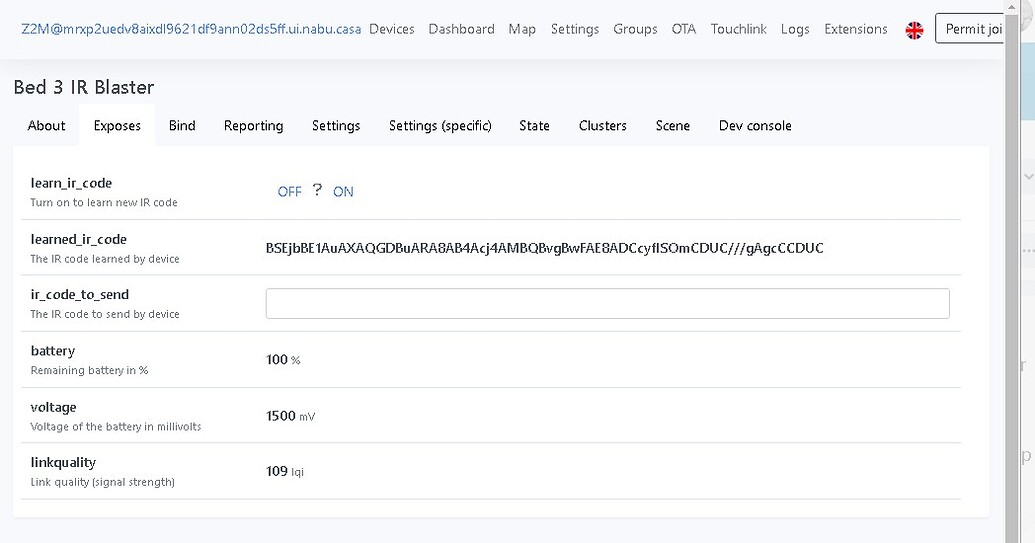 Universal IR remote not configured correctly in MQTT - Zigbee - Home Assistant Community
