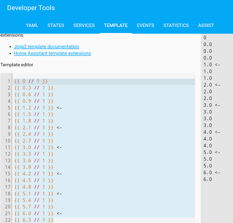 How to create a automation, each time a floating value reaches the next integer value ...