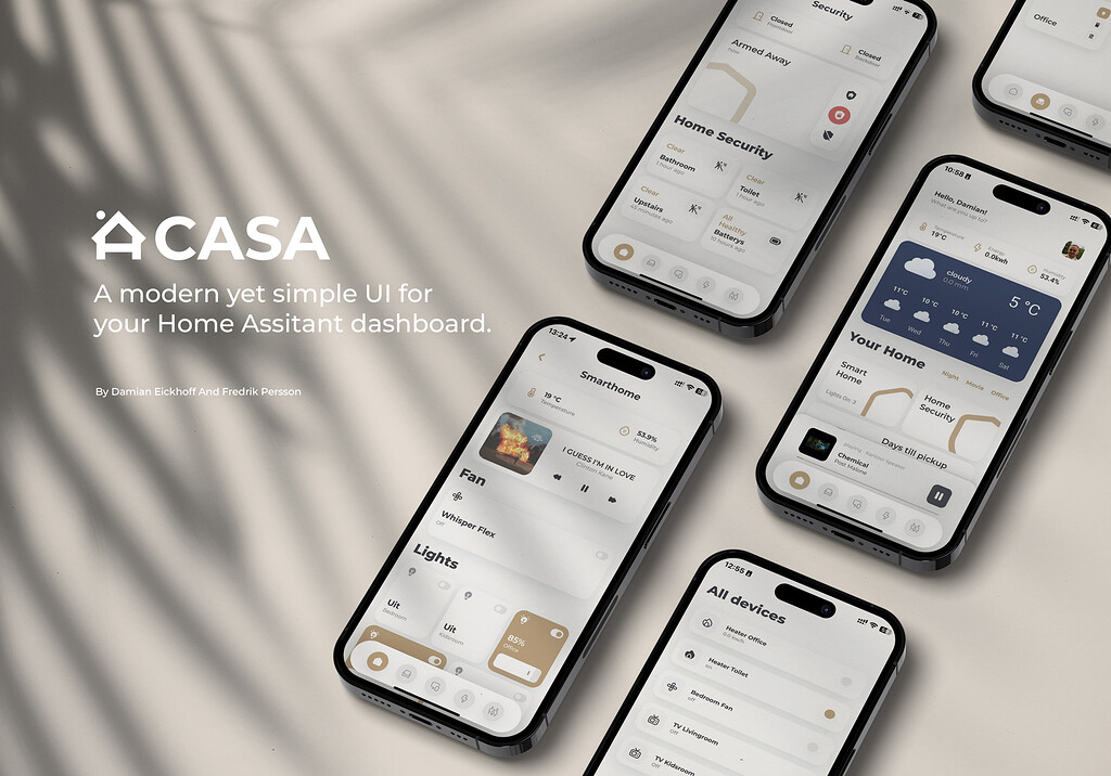 🏠 Hacasa A New Modern Dashboard Dashboards And Frontend Home Assistant Community