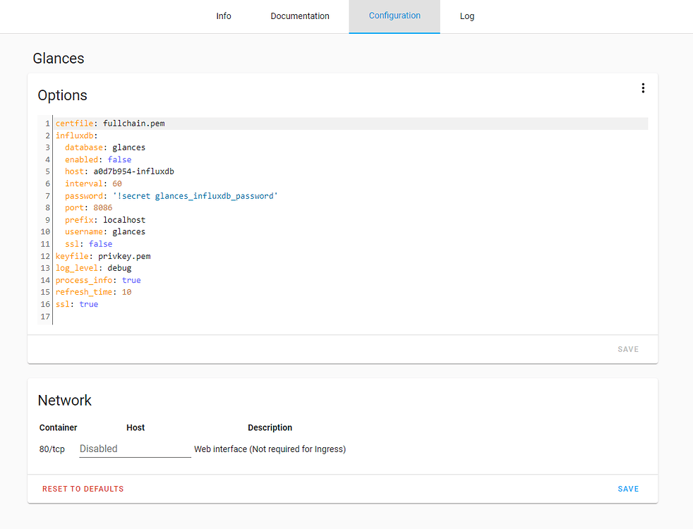 Cannot Get Glances Data In To Influxdb Configuration Home Assistant Community