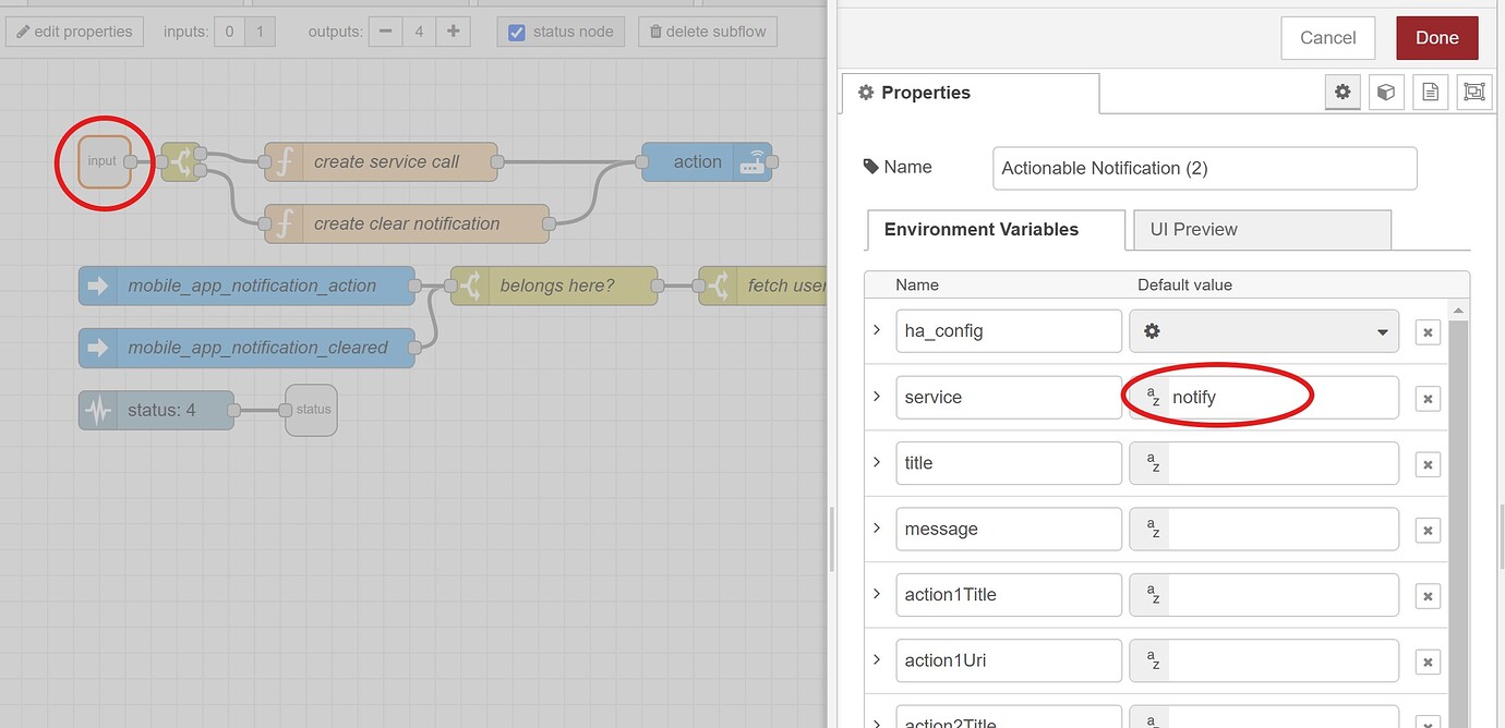 Actionable notifications in node red - Node-RED - Home Assistant Community