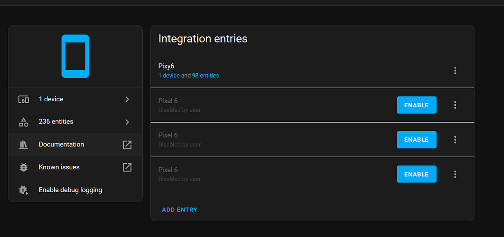 How To Delete Disabled Integration Entries In Mobile App Home Assistant Companion For Android