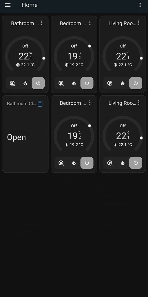 Dashboard: showing either a thermostat or an open window instead of ...