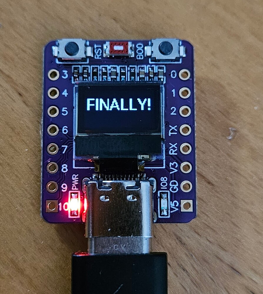 ESP32 C3 72x40 OLED - ESPHOME - ESPHome - Home Assistant Community