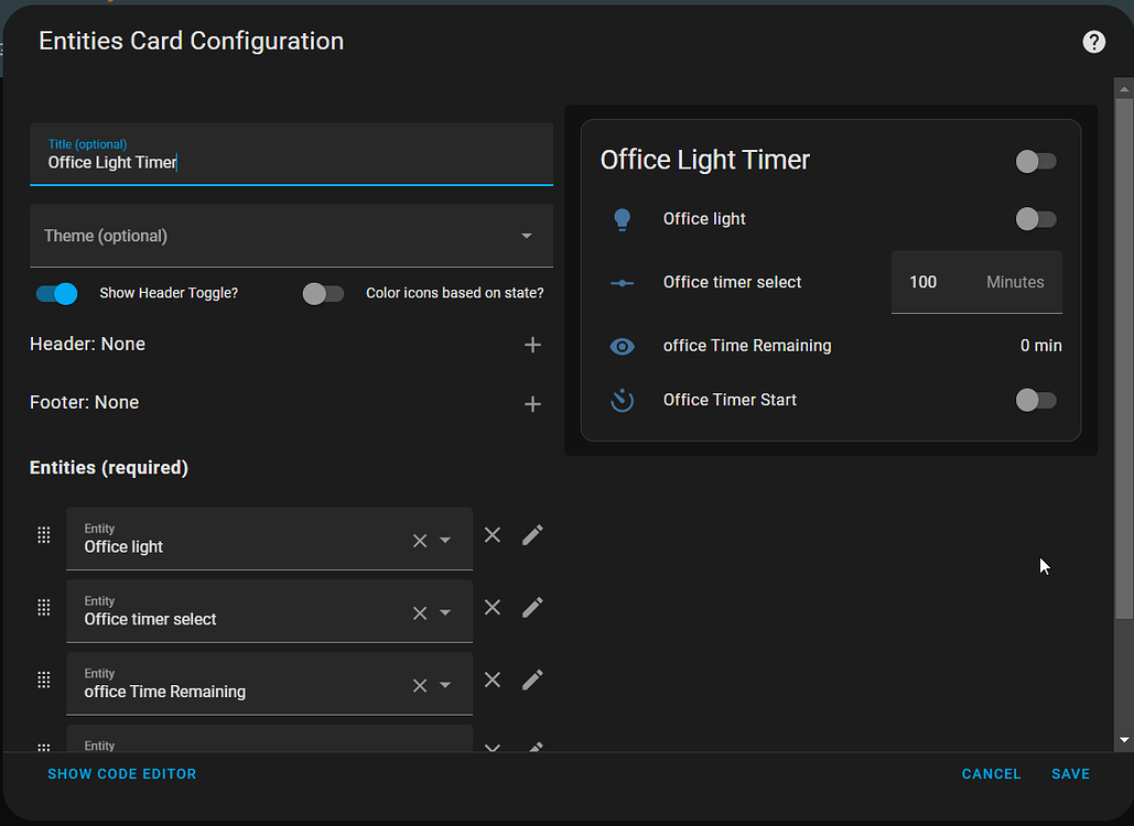 Adjustable countdown timer to switch off any entity for dashboard - Dashboards & Frontend - Home ...