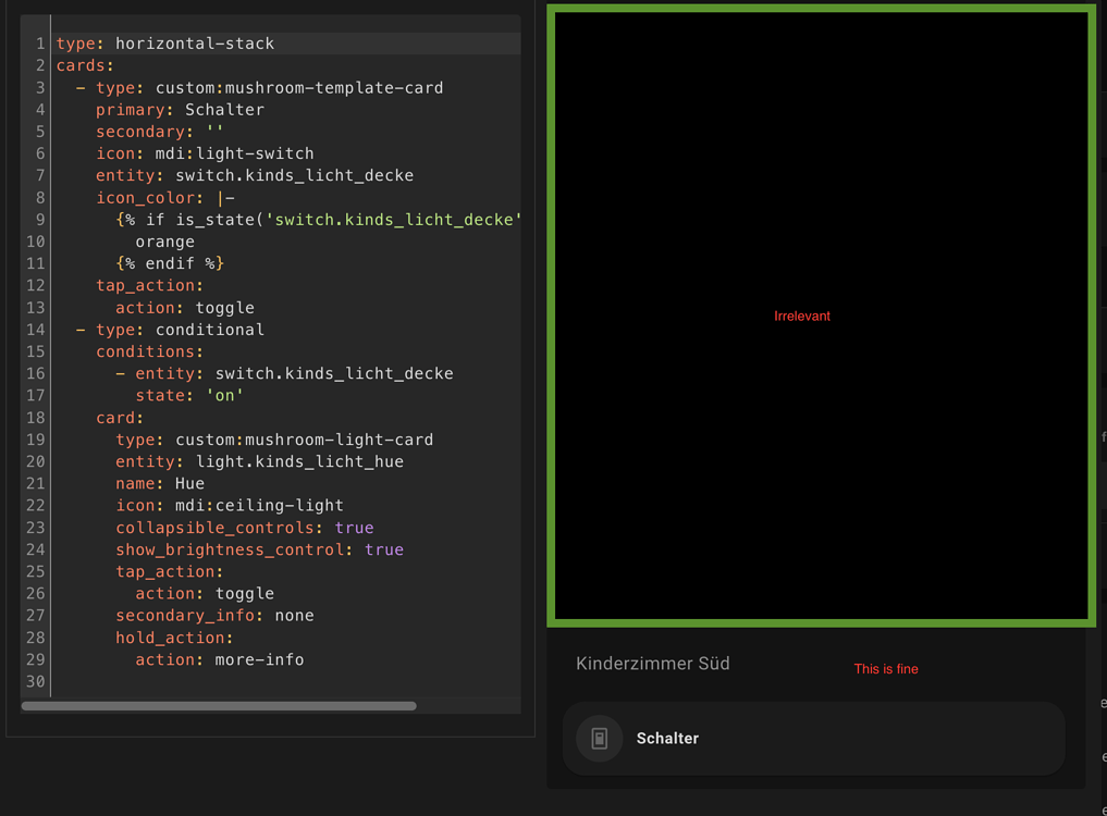 Conditional Card Only Works In Preview Configuration Home Assistant Community
