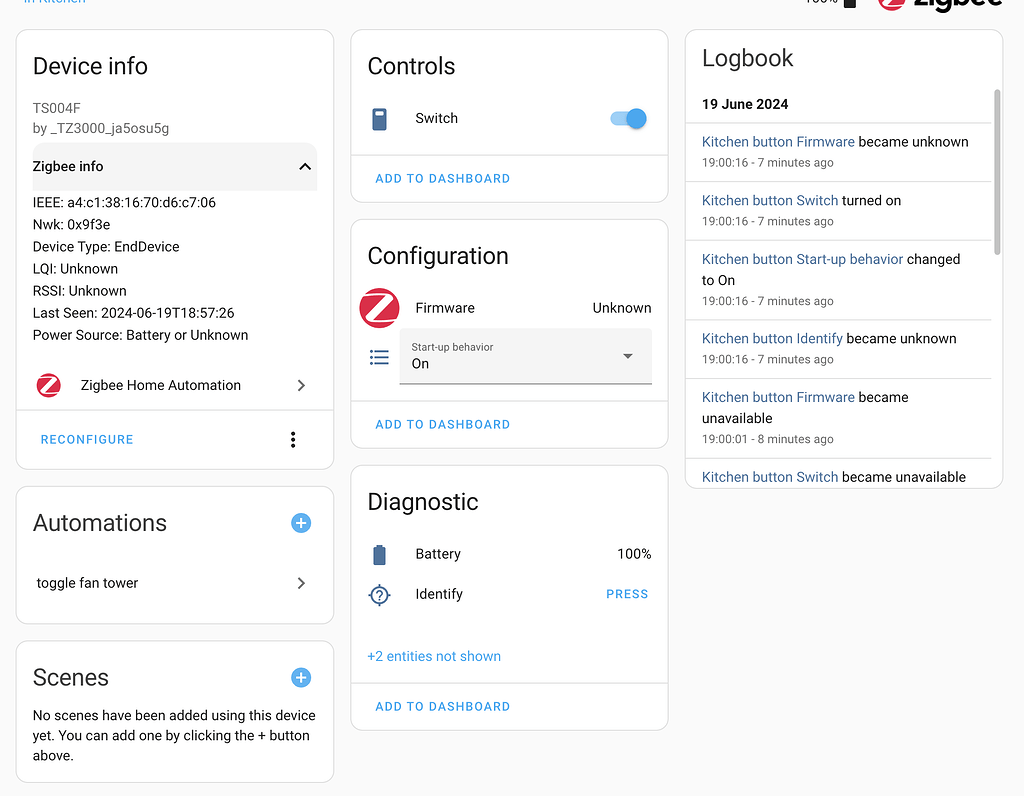 Wireless Tuya Based Zigbee Button Not Fully Supported On Ha Zigbee