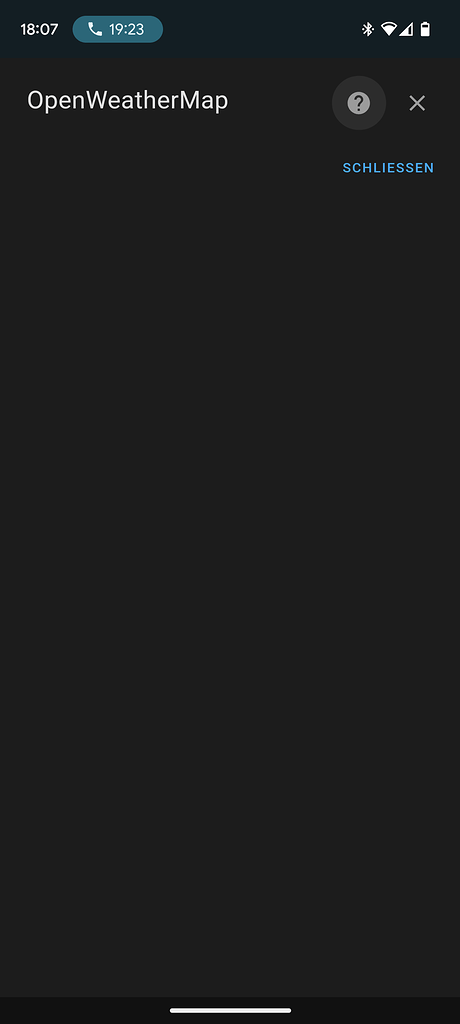 OpenWeatherMap shows empty popup - Home Assistant Community