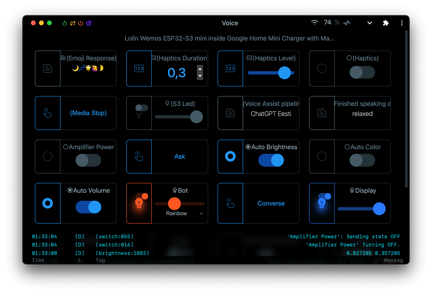 ESPHome Web Server Dashboard - Dashboards & Frontend - Home Assistant ...