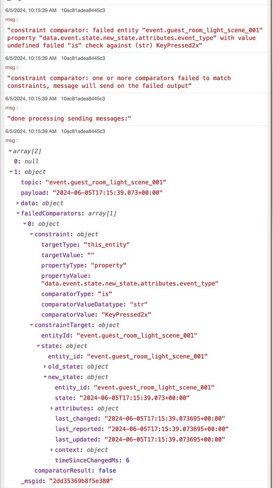 Debugging my first node red flow - Node-RED - Home Assistant Community