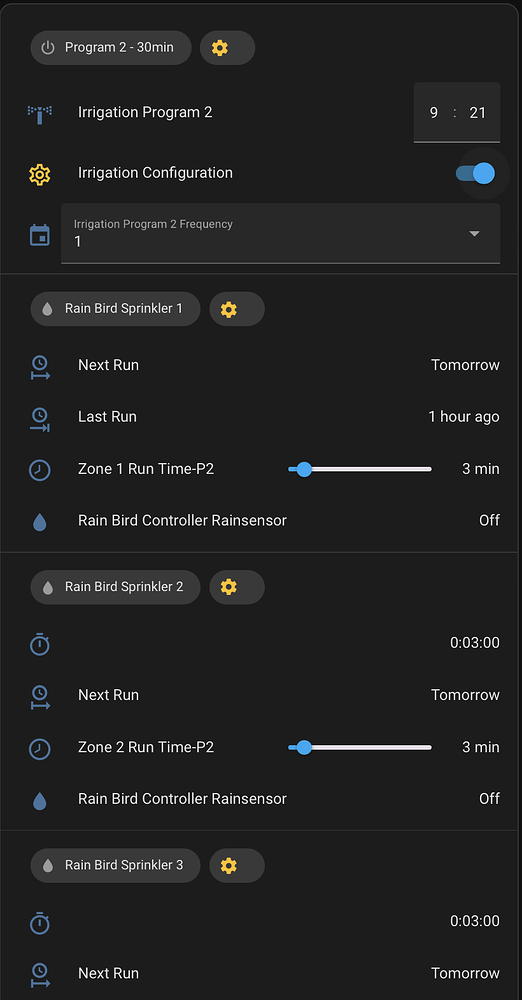 Irrigation Custom Component with Custom Card - Custom Integrations ...