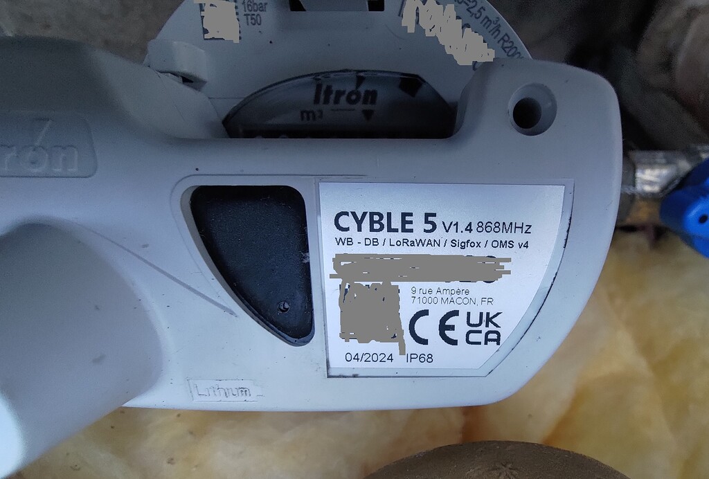 Water meter Itron Cyble 5 - Home Assistant Community