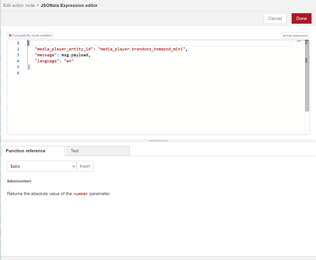 Gemini API + Node Red + Google TTS + Homepod Mini + Webhooks ...